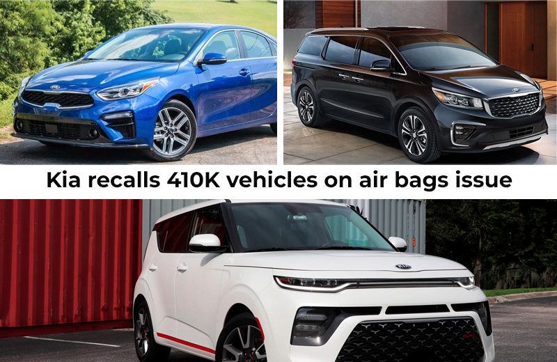 Kia recalls 410K vehicles on air bags issue | Autoguideindia