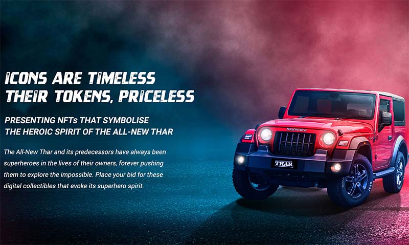 Mahindra first Indian auto OEM to enter NFT universe | Autoguideindia