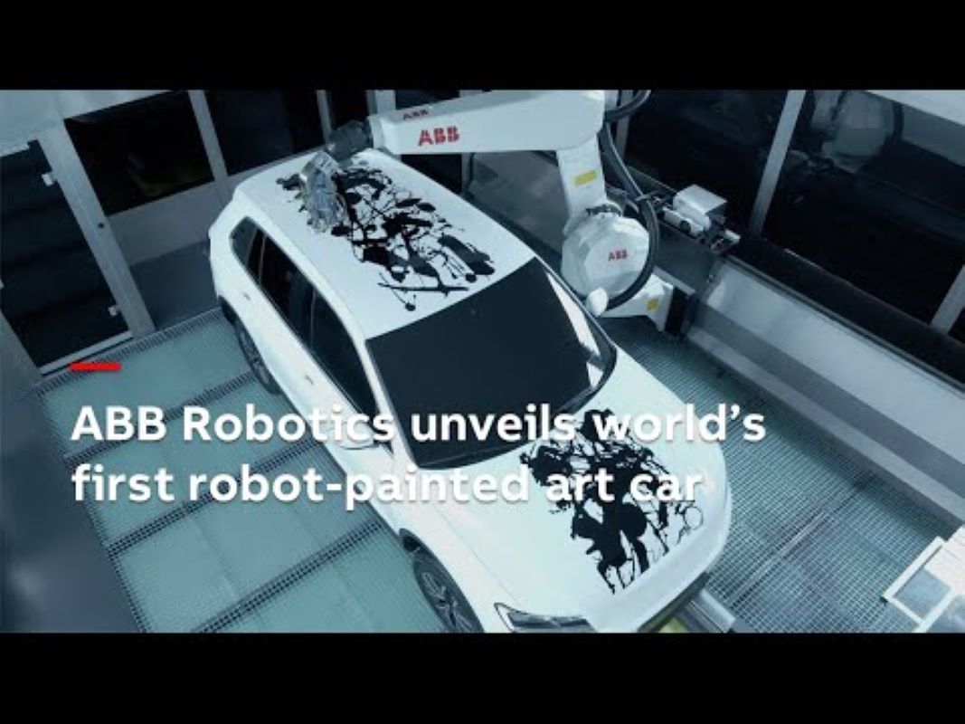 ABB unveils world’s first robot-painted art car | Autoguideindia