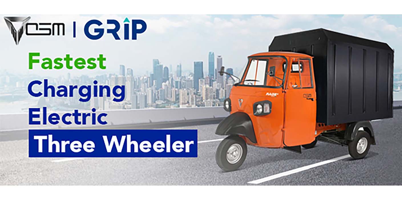 Omega Seiki Mobility partners with Grip | Autoguideindia