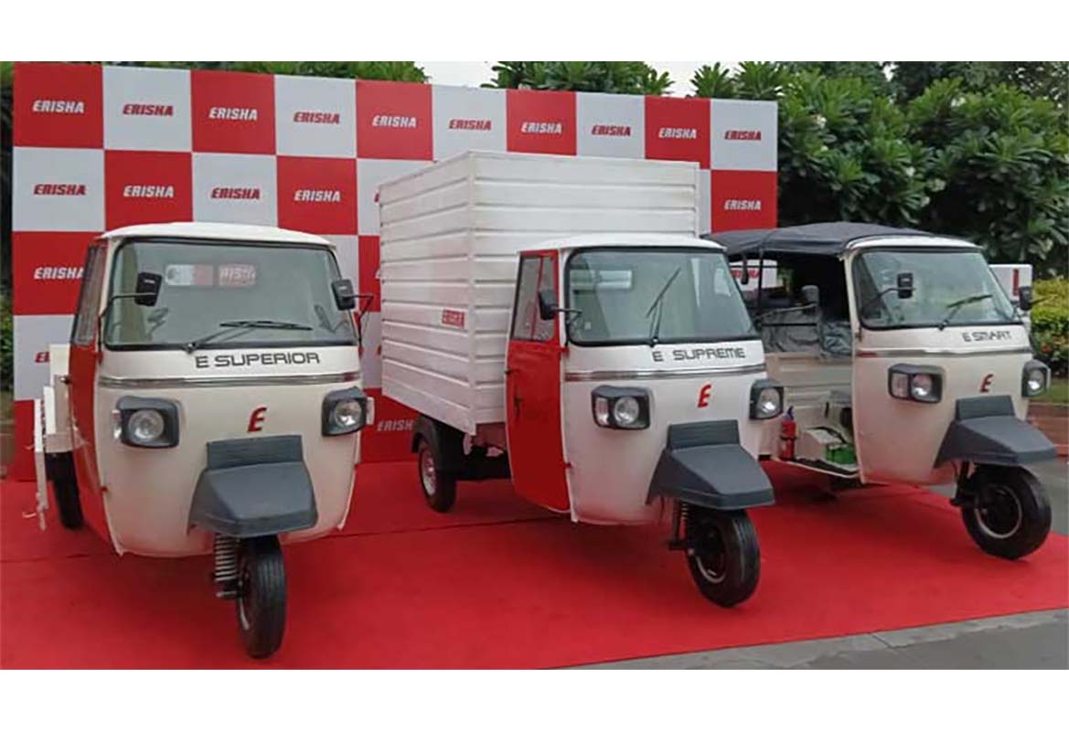 Erisha E-Mobility launches 3 new EVs in L5 category and charging stations | Autoguideindia