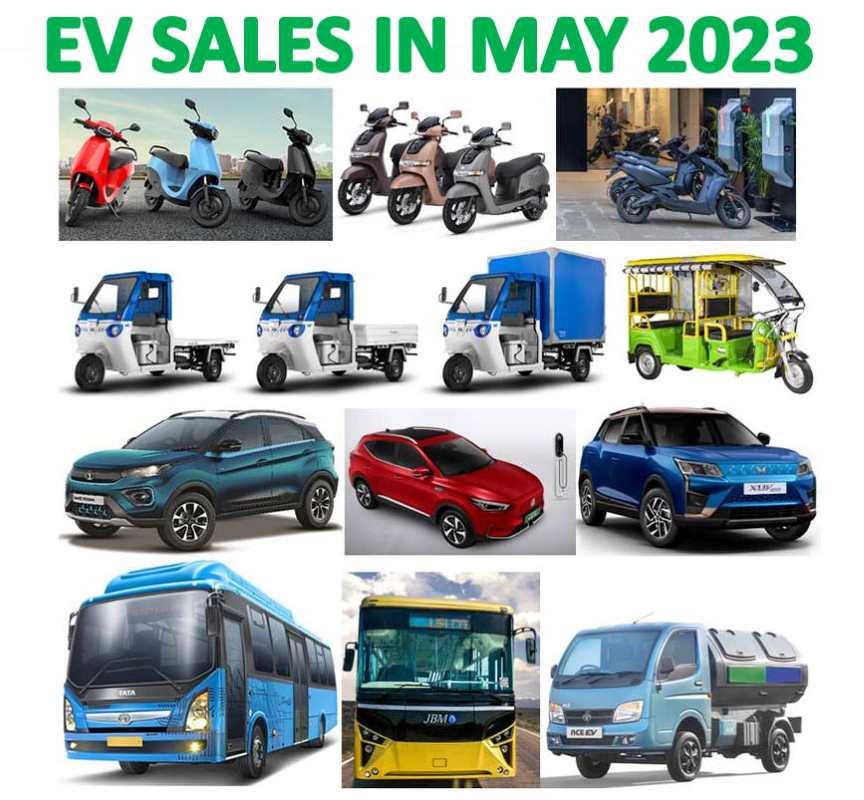 Electric Vehicle sales in May 2023 grow 42% M-o-M | Autoguideindia