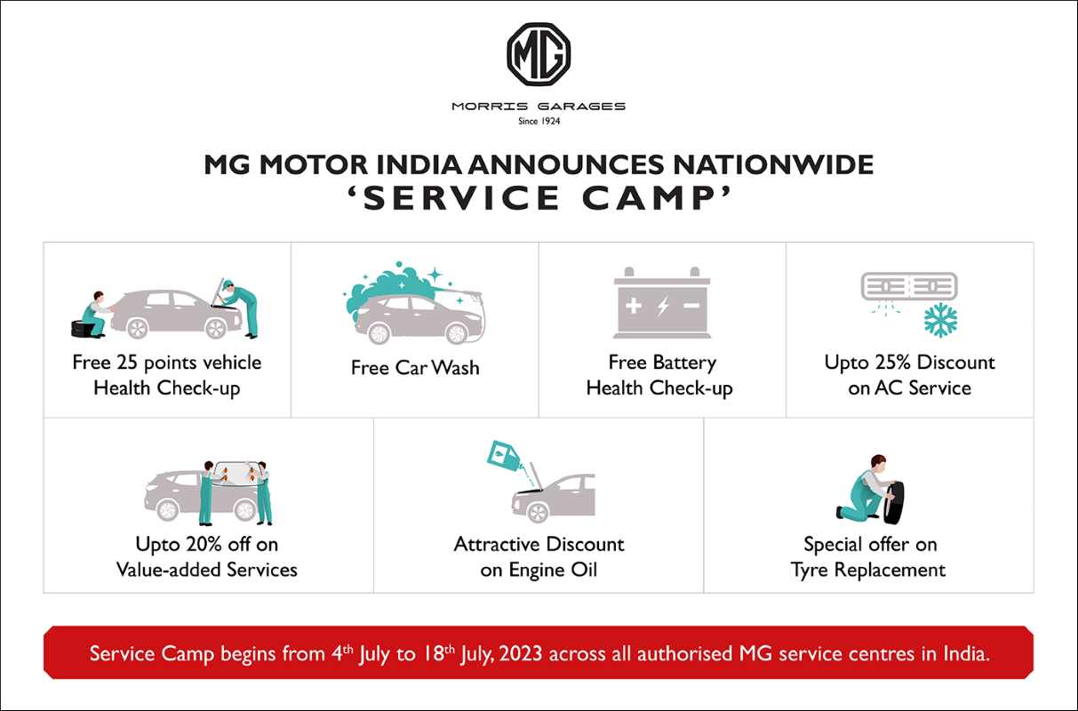 MG Motor India announces nationwide Service Camp | Autoguideindia