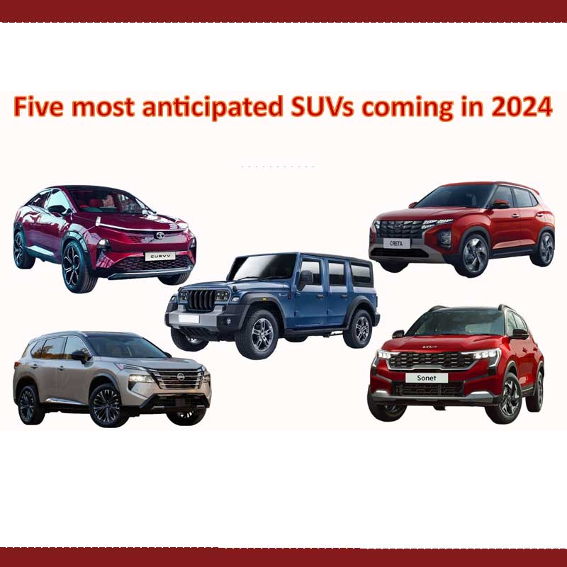 Five most anticipated SUVs coming in 2024 | Autoguideindia