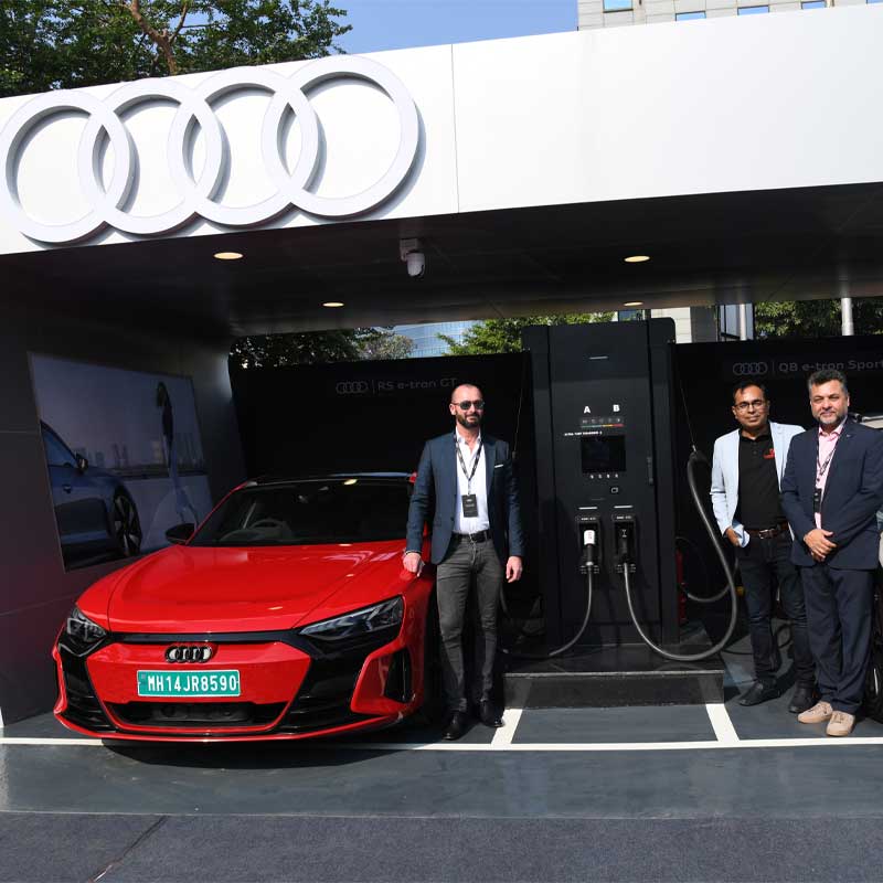 Audi India inaugurates country’s first RE-powered ultra-fast charging ...