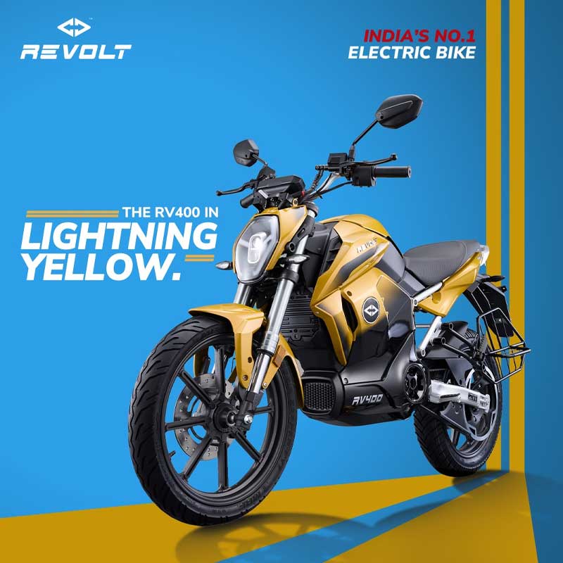 Revolt Motors launches RV400 in new lightning yellow colour ...