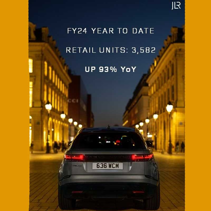 JLR India reports three consecutive quarters of record sales growth ...
