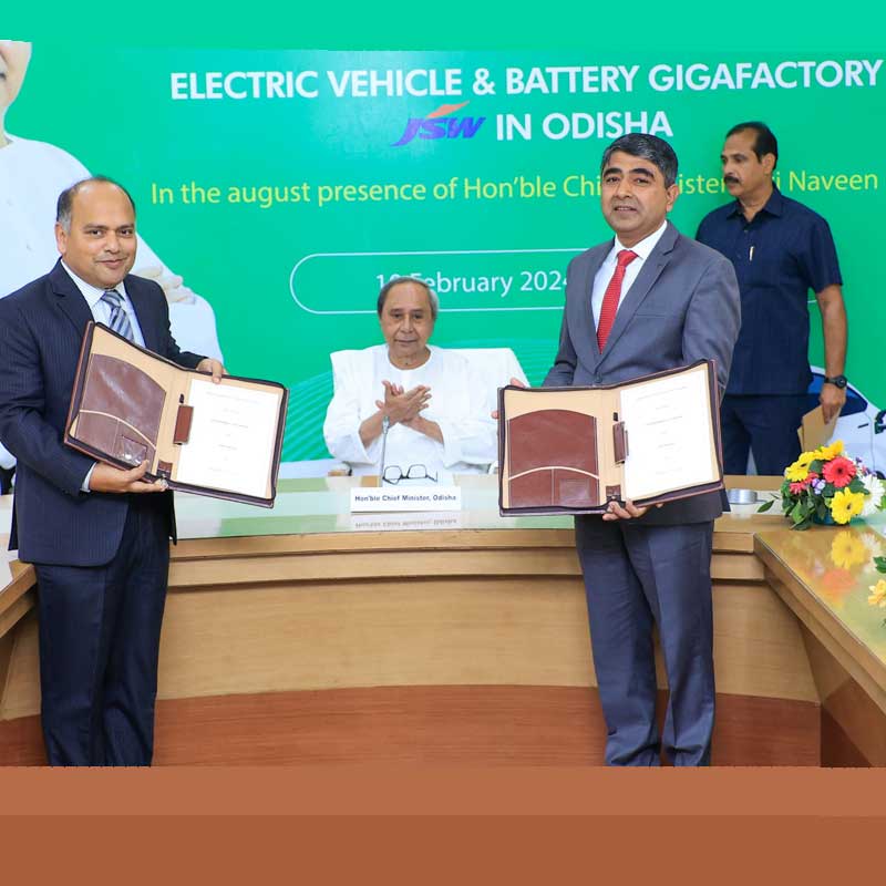 JSW Group signs Rs 40,000 cr deal with Odisha govt to set up EV and ...