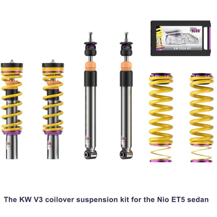 KW automotive develops the KW V3 coilover suspension for the Nio ET5 ...