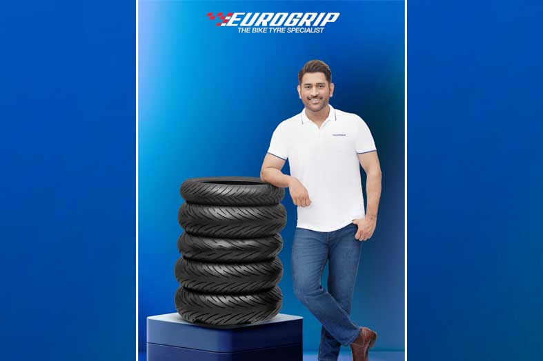 Eurogrip Tyres appoints M.S. Dhoni as its Brand Ambassador | Autoguideindia
