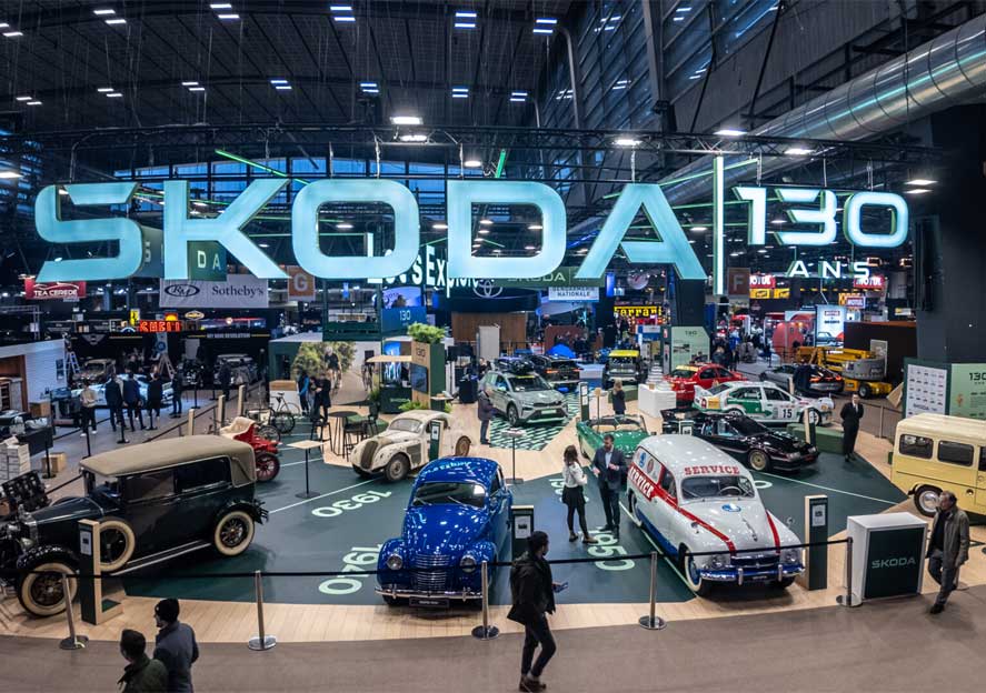 Škoda marks 130 years with a showcase of 16 vehicles at Rétromobile 2025 | Autoguideindia
