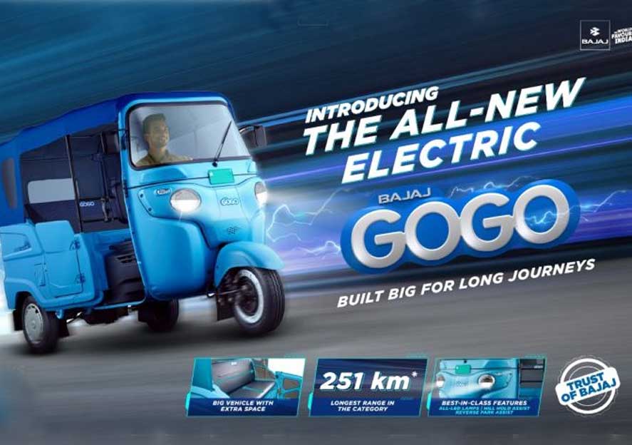 Bajaj Auto launches GoGo: A New Electric Three-Wheeler Brand ...