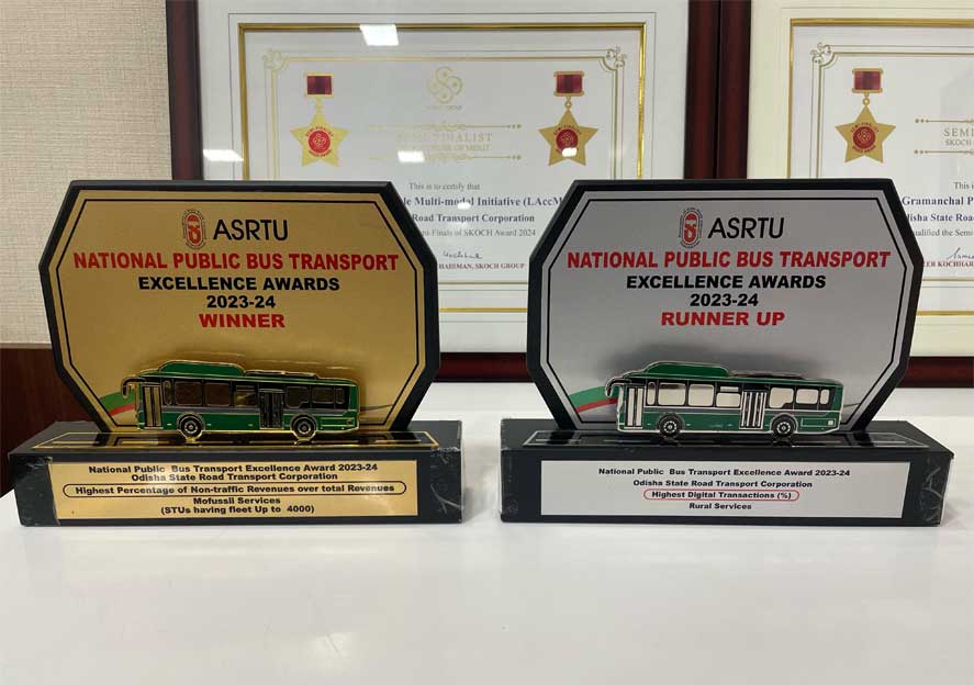 OSRTC honoured for Public Transport Excellence at ASRTU Awards 2023-24 ...